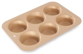 Nordic Ware plech na muffiny se 6 formičkami zlatá, 42910