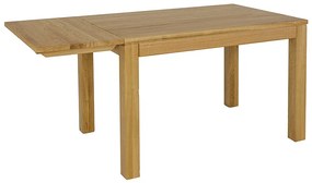 Drewmax ST302 160+45 cm dřevěný rozkládací jídelní stůl masiv dub
