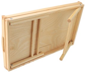 ČistéDřevo Dřevěný servírovací stolek do postele 50x30 cm