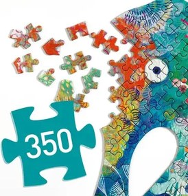 DJECO Obrysové puzzle Mořský koník / 350 dílků / 68 × 30 cm