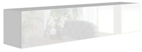 Nejlevnější nábytek Závěsná skříňka ANTOFALLA typ 8, bílá/bílý lesk
