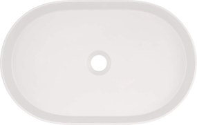 Deante Silia, granitové umyvadlo na desku 550x350x125 mm, bílá, DEA-CQS_AU6S