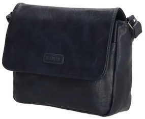 Beagles Tmavě modrá kožená crossbody kabelka "Dunas"