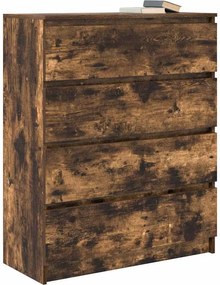 Příborník kouřový dub 80x35x99 cm kompozitní dřevo 3328484