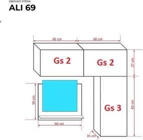 Ral Koupelnová stěna ALI 69 - Černý lesk