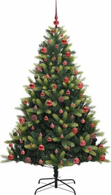 Umělý skládací vánoční stromeček 300 LED Zelená 180 cm PVC a PE 3395991
