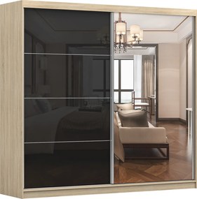 IDZ Šatní skříň MULTI 31, 233 cm Barva dřeva: Černá