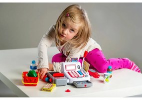 Teddies Pokladna digitální 30 cm s doplňky, se zvukem a světlem, na baterie