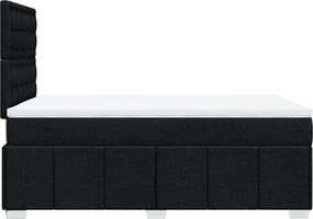 Box spring postel s matrací černá 120x200 cm textil 3293951