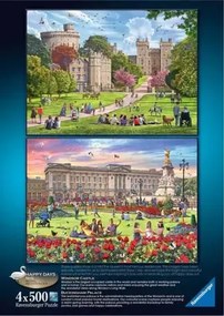 Ravensburger Puzzle Královské rezidence, Velká Británie / 4x500 dílků