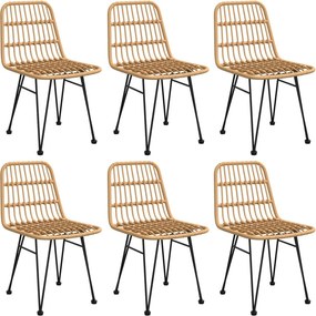 7dílný zahradní jídelní set polyratan 3157891