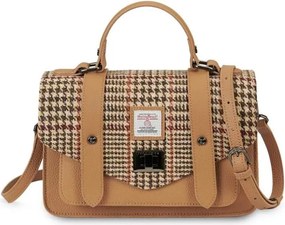 Kabelka The Leather Medium Satchel Beige Dogtooth kožená - Islander