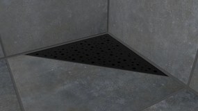 B-TRIANGL 20 Black Odtoková vpusť rohová
