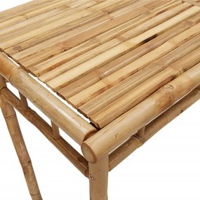 Zahradní Jídelní Stůl 110 X 55 X 75 Cm Bambus