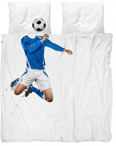 Povlečení Soccer Champ 200 x 200 cm nebově modré