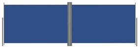 Zatahovací boční markýza modrá 200 x 600 cm,  318010