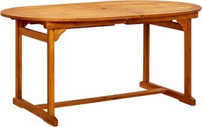 Zahradní jídelní stůl (160–240) x 100 x 75 cm masivní akácie 316565