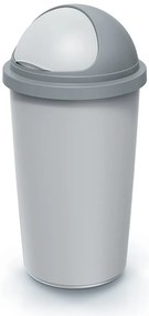 Odpadkový koš COMPACTO ROLL 60 L popelavě šedý/světle šedý