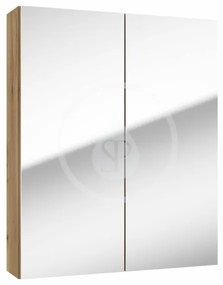 kielle Vega Zrcadlová skříňka, 60x73x15 cm, zlatý dub ki_50118601