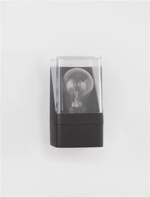 NV 9492740 Venkovní nástěnné svítidlo SELENA antracitový hliník a čirý akryl E27 1x12W 220-240V bez žárovky IP65 - NOVA LUCE
