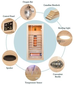 BPS-koupelny Infrasauna Relax  90x90, 1-2 osoby