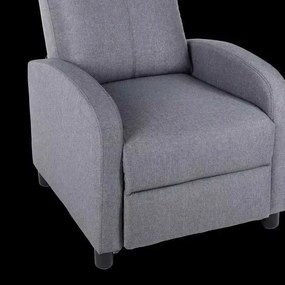LuxuryForm DESIGN Televizní křeslo RUFO s polohováním - šedé