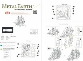 Metal Earth 3D Puzzle Black Pearl (Černá perla) / 38 dílků / od 14 let