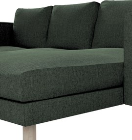 Potah na pohovku IKEA Norsborg 3-místná se šezlongem barva zelená látka pletený vzor