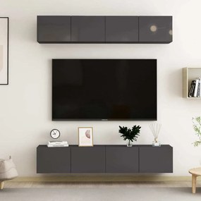 vidaXL TV skříňky 4 ks 80 x 30 x 30 cm dřevotříska [3079270] Barva: dub sonoma