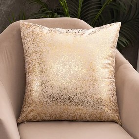 Luxusní povlak na polštář se zlatým potiskem (30x50 cm) Barva: Béžová