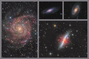Kolekce galaxií B - 40x60 - plátno