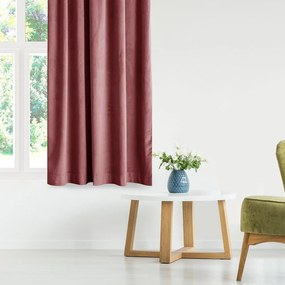 Růžový sametový dimout závěs 140x270 cm Eyelets – Restilo