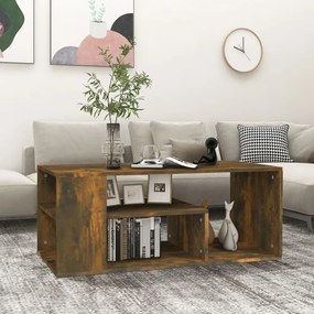 Konferenční stolek kouřový dub 100x50x40 cm kompozitní dřevo - Default Title