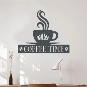 dřevo života Dřevěná dekorace COFFEE Zvolte rozměr (cm): 60x52, Zvolte barvu dekoru: Antracitová