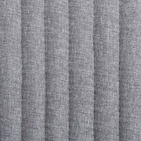 Jídelní židle 2 ks světle šedé textil 249807