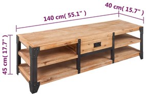 vidaXL 3ks set nábytku do obývacího pokoje, masivní akáciové dřevo