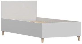 Jednolůžková postel 90 cm Figu (bílá). 1071586
