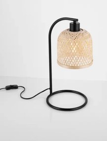 LED přírodně-černá stolní lampa Intra