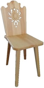 dřevěná jídelní židle z masivního dřeva borovice KR8 jandr