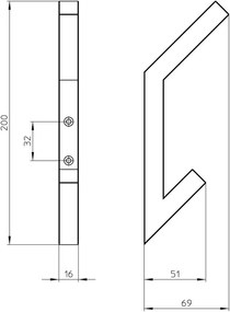 Siro Nábytkový věšák MATEO nerez