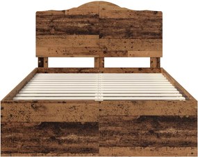 Rám postele Staré dřevo 120 x 200 cm Masivní borové dřevo 3413333