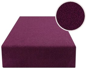 Estilex Bavlněné prostěradlo 180x200cm různé barvy Barva: tmavě fialová, Rozměr: 180x200cm