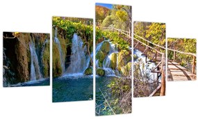 Obraz - Vstup na vodopády (125x70 cm)