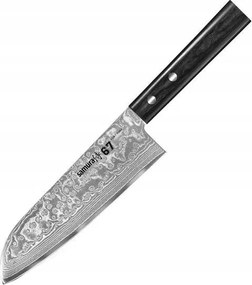 Samura Damascus 67 Nůž Santoku, 175 mm, Ocel, Micarta rukojeť