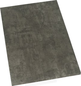 Jídelní stůl, beton / bílá matná, 138x90 cm, BOLAST