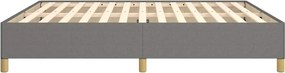 Rám postele s boxspringem tmavě šedý 160 x 200 cm textil 3120970