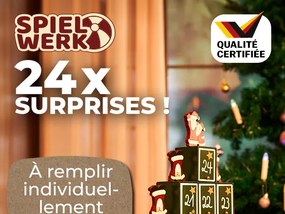 Spielwerk Dřevěný adventní kalendář – pyramida se šuplíky