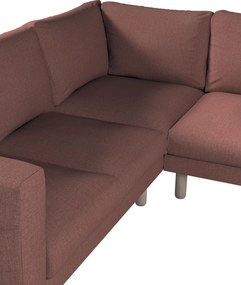 Potah na pohovku IKEA Norsborg rohová 4-místná barva hnědá látka pletený vzor