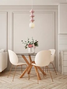 LED růžovo-bílé moderní svítidlo Clio