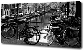 Wallmuralia Foto obraz na plátně Kola Amsterdam 100x50